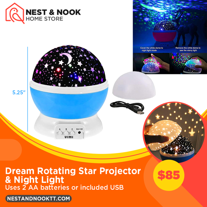Dream Rotating Star Projector & Night Light – Nest & Nook Home Store