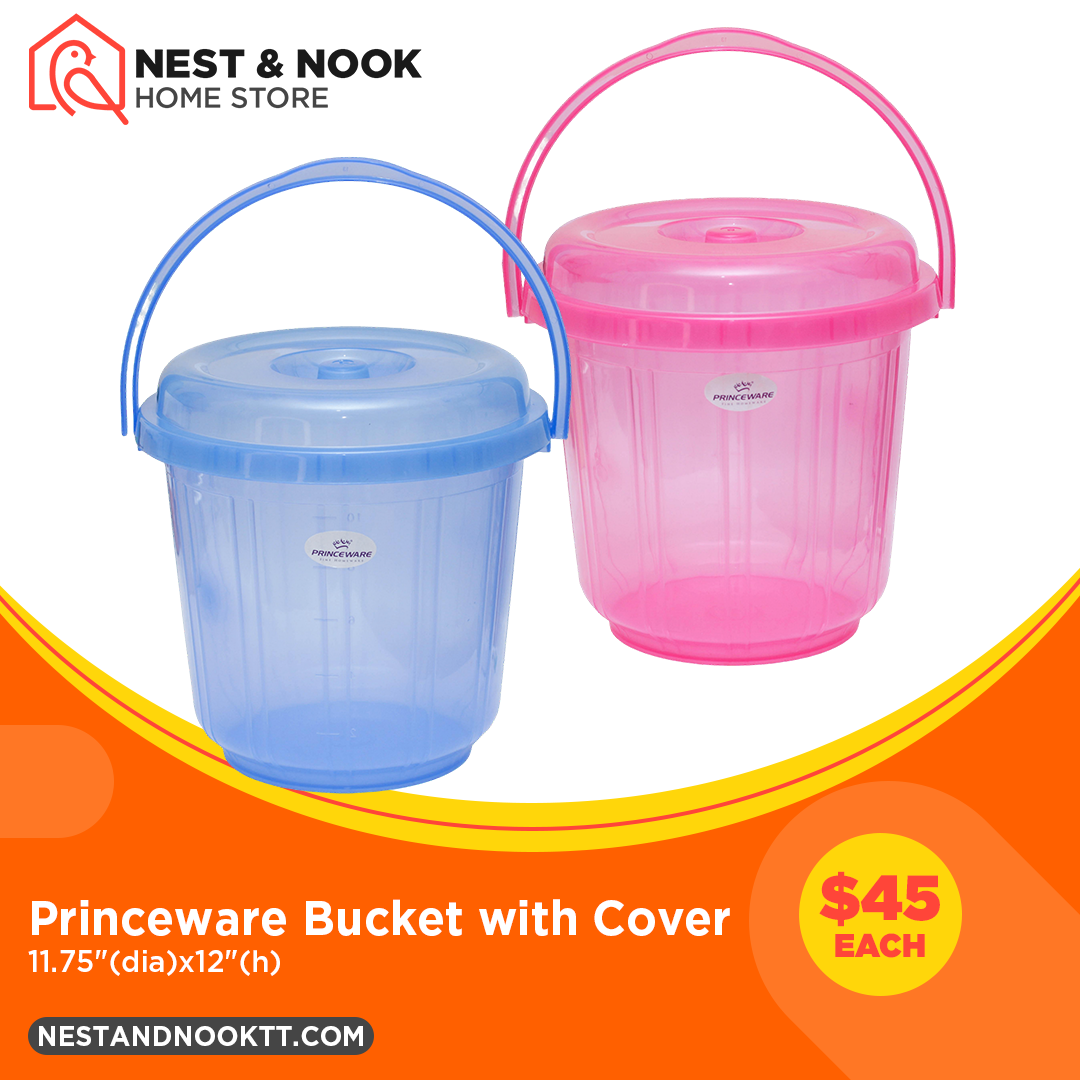 Princeware Bucket with Cover – Nest & Nook Home Store